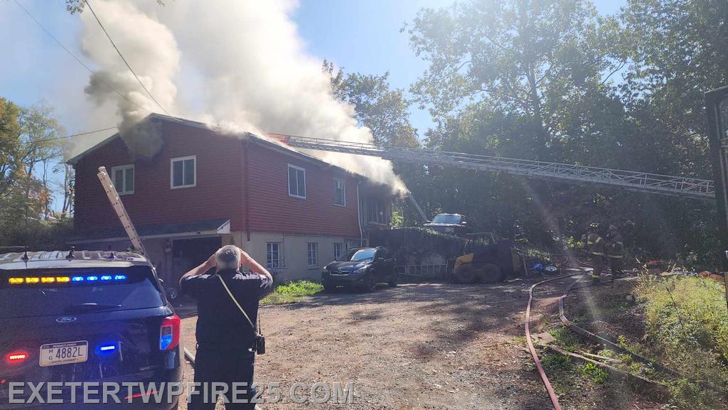 Crews Battle Stubborn Residential Blaze - Exeter Township Fire Department